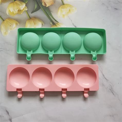 아이스크림 몰드 실리콘 아이스 몰드 팝시클 아이스 큐브 팝 몰드 Diy 캔디 푸딩 케이크 액세서리 베이킹 도구 만들기