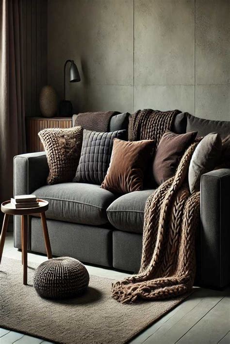 Grey Brown Living Room Paint