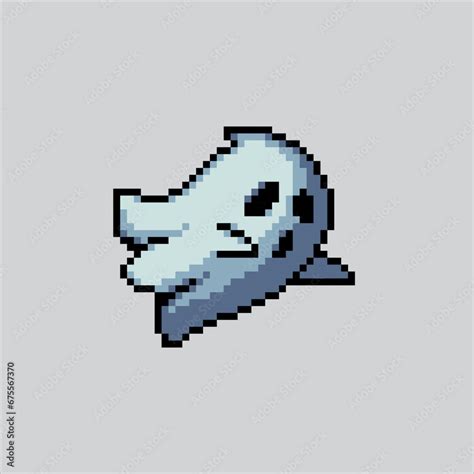 Pixel Art Illustration Spooky Ghost Pixelated Ghost Scary Spooky