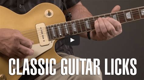 How To Play Classic Guitar Licks Guitar Compass