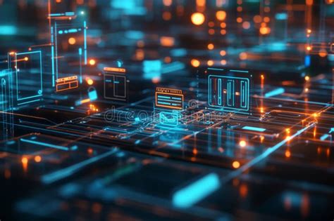 Interconnected Devices Global Communication Network Stock Illustration Illustration Of