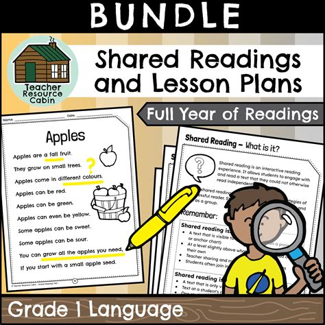 Grade 1 Shared Reading Bundle Teacher Resource Cabin