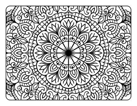 Full Page Printable Mandala Coloring Pages