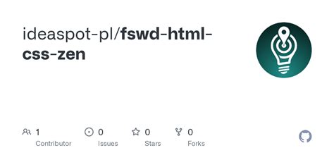 Github Ideaspot Plfswd Html Css Zen