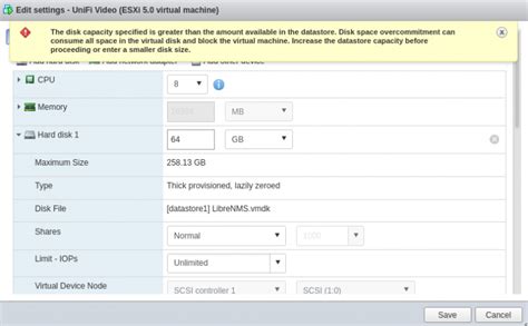 Vmware Esxi “disk Capacity Is Greater Then The Amount Available In The Datastore” Incredigeek