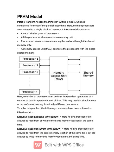 Pram Model Pdf Message Passing Interface Parallel Computing