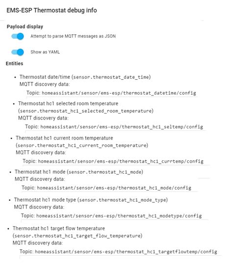 Climate Entity Not Being Configured On Home Assistant Discovery · Issue 315 · Emsespems Esp32