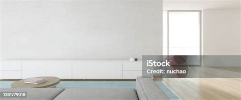 빈 콘크리트 벽에 Tv 캐비닛과 소파와 현대 거실의 3d 렌더링 0명에 대한 스톡 사진 및 기타 이미지 0명 3차원 형태 가정의 방 Istock