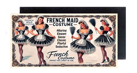 French Maid Halloween Costume Fridge Magnet 2 X 4 Inches Wood Etsy