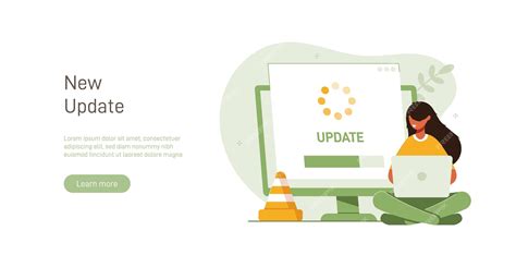 Premium Vector System Or Web Application Upgrade Procedure Concept Of Software Version Update