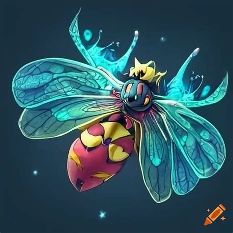 Intricate Artwork Of A Pokemon With Cicada Design On Craiyon