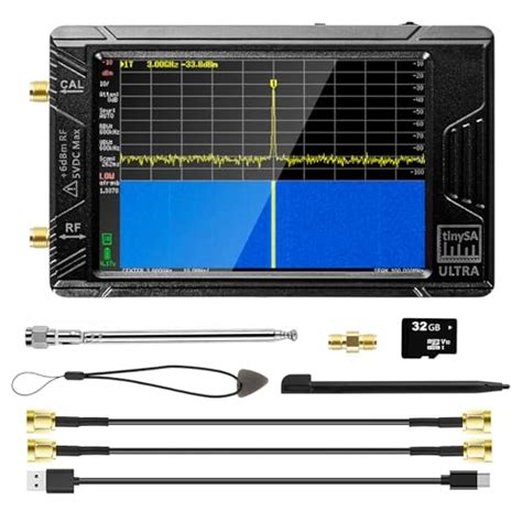Aursinc Upgraded 4 0 Inch Tinysa Ultra Spectrum Analyzer Hw V0 4 5 1 100khz 5 3ghz Handheld