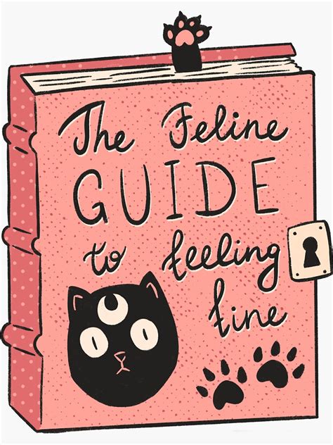 Cat Book Sticker Sticker For Sale By Nchubik Redbubble