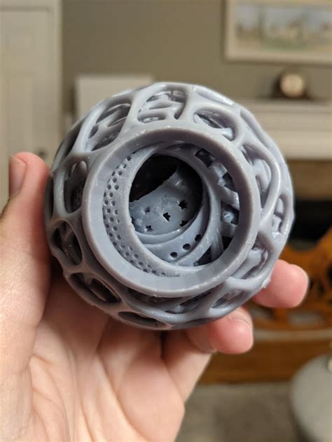 Six Layer Nested Sphere In Resin R 3dprinting