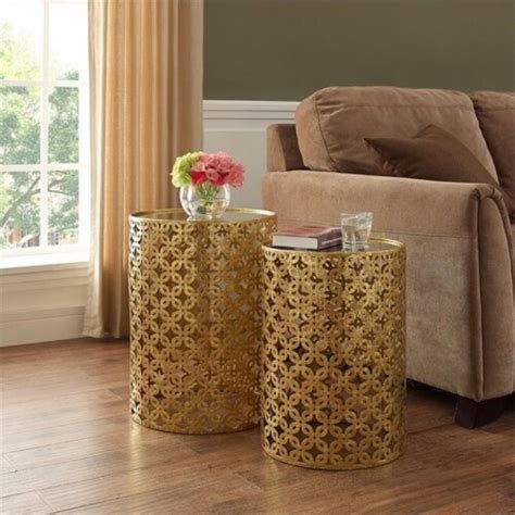 Atlin Designs 2 Piece Nesting Table Set In Gold 1 Kroger