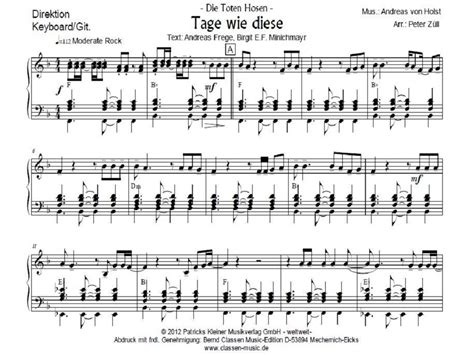 Tage Wie Diese Noten Für Blasorchester Bei Classen Music