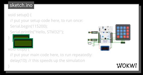 Key Wokwi Esp32 Stm32 Arduino Simulator