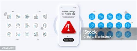 건강한 얼굴 Electric 앱 및 기술 문서 라인 아이콘 웹 응용 프로그램의 경우 벡터 인쇄 0명에 대한 스톡 벡터 아트 및 기타 이미지 Istock