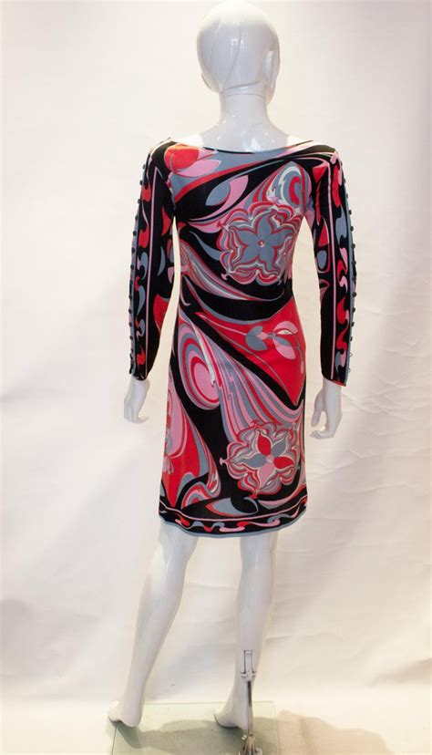 Vintage Pucci Silk Jersey Dress At 1stdibs Jersey Dress For Sale