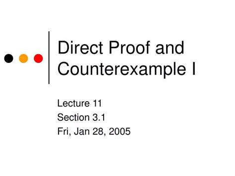 Ppt Direct Proof And Counterexample I Powerpoint Presentation Free Download Id4629708