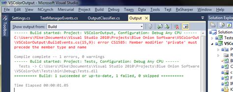 VSColorOutput Alternatives NET Visual Studio Plugins LibHunt