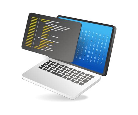 Flat Isometric 3d Illustration Of Code 01 Concept With Programming Language 16716634 Vector Art