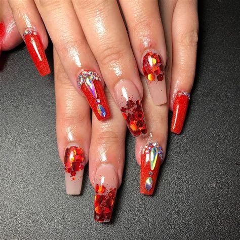 [updated] 30 Bold Red Acrylic Nail Design Ideas