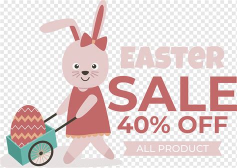 부활절 토끼 부활절 판매 Png Pngwing