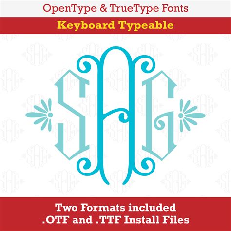 Bamboo Style Monogram Font Truetype Opentype Ttf Oft Apex