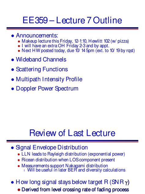 Lecture 7 Pdf Coherence Physics Spectral Density