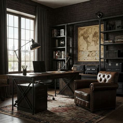 15 Masculine Home Office Ideas For A Bold Professional Look