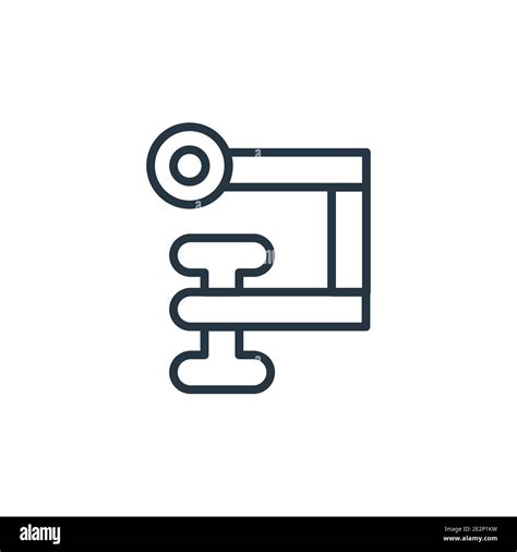 Vise Outline Vector Icon Thin Line Black Vise Icon Flat Vector Simple Element Illustration