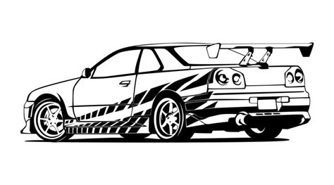 Fast And Furious Cars Drawings Fast And Furious Cars Coloring Pages