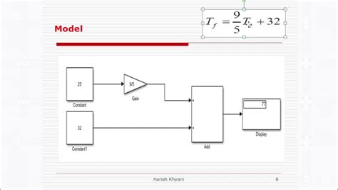 How To Convert The Temperature From Degree Celsius To Fahrenheit Using Matlab Simulink By Khyani