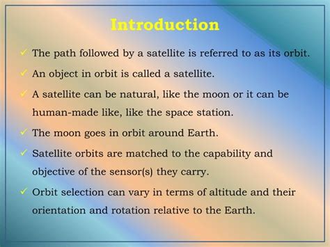 Geo Synchronous And Sun Synchronous Satellites Pptx Geography Science