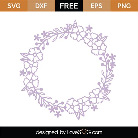 Floral Monogram Frame Svg Cut File