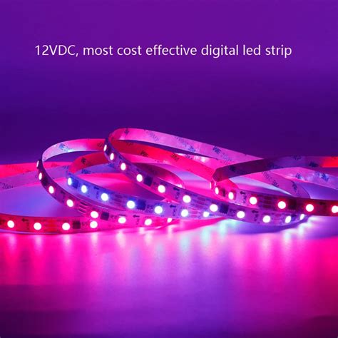 Ws2812 Addressable Led Strip Light 30 Leds Smd 5050 Rgb Ip65 Rated 5v