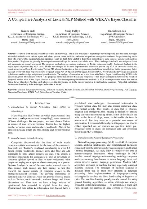 Pdf International Journal On Recent And Innovation Trends In Computing And Communication A