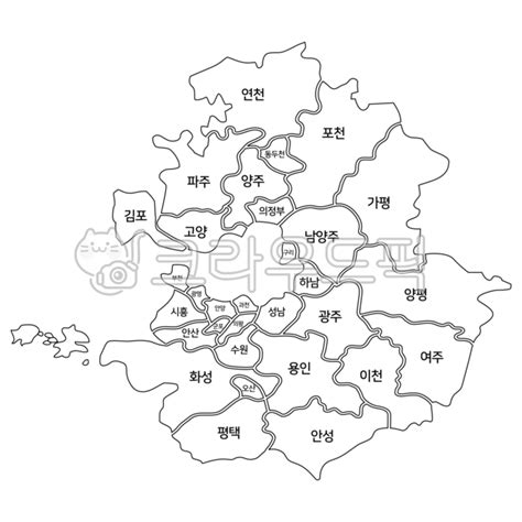 대한민국 대한민국지도 남한 한국 남한지도 사진 이미지 일러스트 캘리그라피 하나몬작가