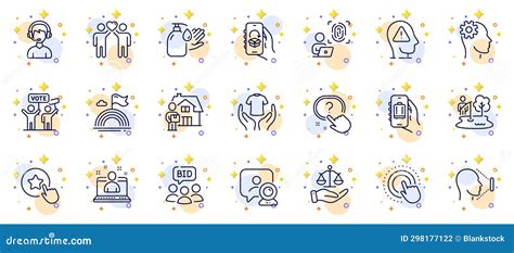 Outline Set Of Computer Fingerprint Face Id And Best Manager Line Icons For Web App Pictogram