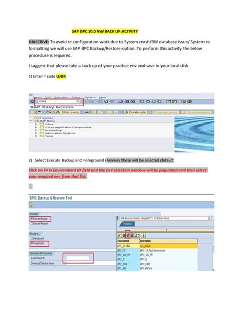 Sap Bpc Nw Backup From Bwbi Document Doc Computing Technology