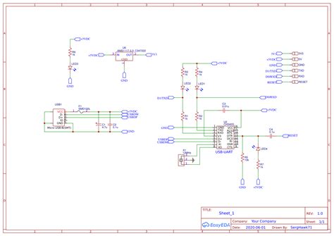 Usb Uart Ch340g Easyeda