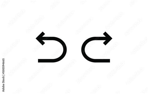 Vetor De Clockwise Redo And Undo Symbols Undo And Redo Icons Vector Do Stock Adobe Stock