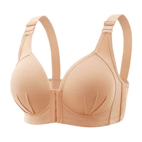 Cute Bra Women Padded Bra Feature V Neck Training Bra Style W 253 Beige