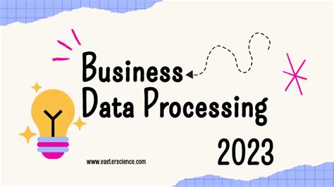 Business Data Processing 2023 Bsc Computer Science Part 2 Easter Science