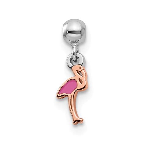 Fb Jewels 925 Sterling Silver Mio Memento Rhod And Rose Tone Enamel