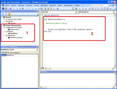 Initiation Au Vba Pour Office