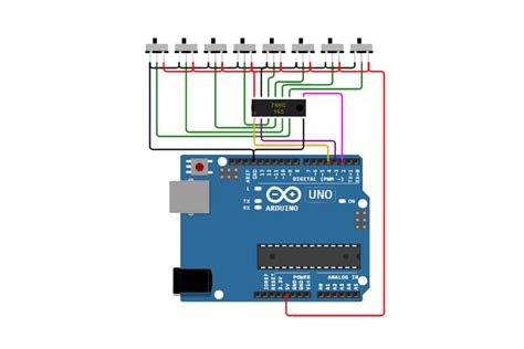 shift registers for switch matrix and led matrix leds and