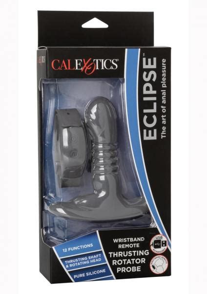 Eclipse Remote Thrust Rotate Probe Gray Kinky Edge Kinky Sex Toys