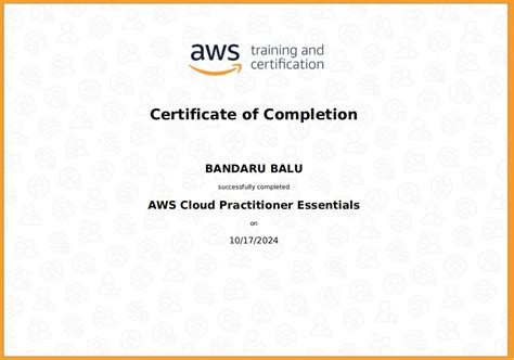 Aws Cloudpractitioner Cloudtechnology B Balu